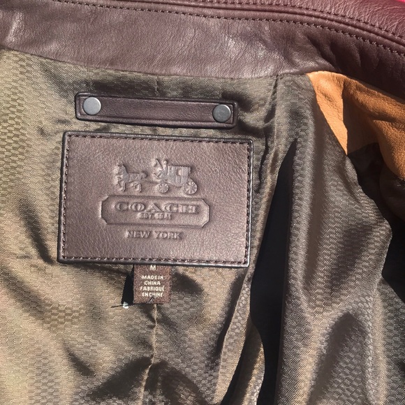 Coach | Jackets & Coats | Coach Leather Brown Jackets In Great ...